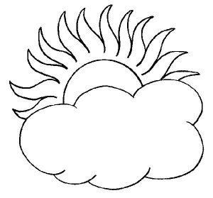 Desenhos De Nuvens Para Imprimir E Colorir Pintar