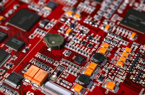 Printed Circuit Board With Electronic Components Fusion Blog