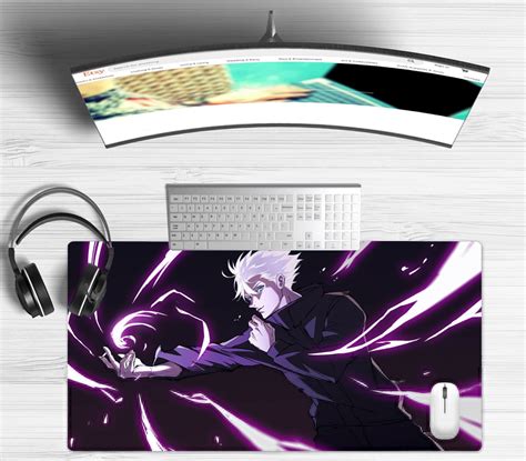 Satoru Gojo Anime Mouse Pad Jujutsu Kaisen Desk Mat Jujutsu Etsy