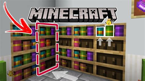Como Fazer Passagem Secreta Nova Estante Livros Minecraft F Cil Fazer