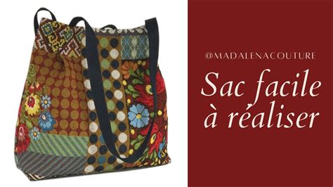 Sac facile à réaliser Tuto Couture Madalena YouTube