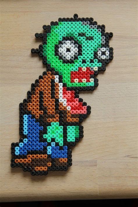Plants Vs Zombies Zombie Perler Bead Art Hama Beads Patterns