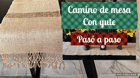 Diy Camino De Mesa De Yute Tendencia YouTube