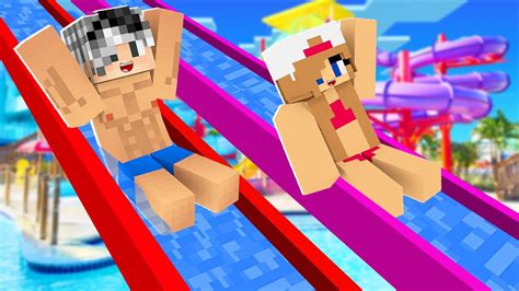 KIZ HAYRANIM İLE SU PARKINA GİTTİK Minecraft YouTube
