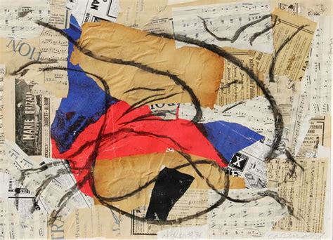 Arturo Carmassi Senza Titolo Tecnica Mista E Collage Su
