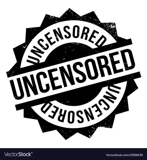 Uncensored Rubber Stamp Royalty Free Vector Image