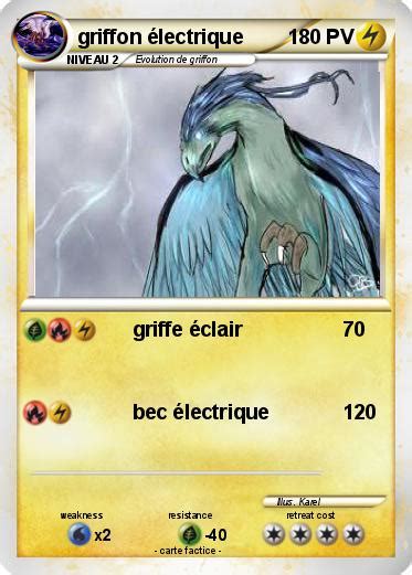Pok Mon Griffon Electrique Griffe Clair Ma Carte Pok Mon