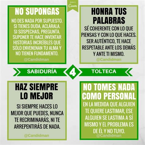 Los 4 Acuerdos de la Sabiduría Tolteca Sabiduria tolteca Consejos de