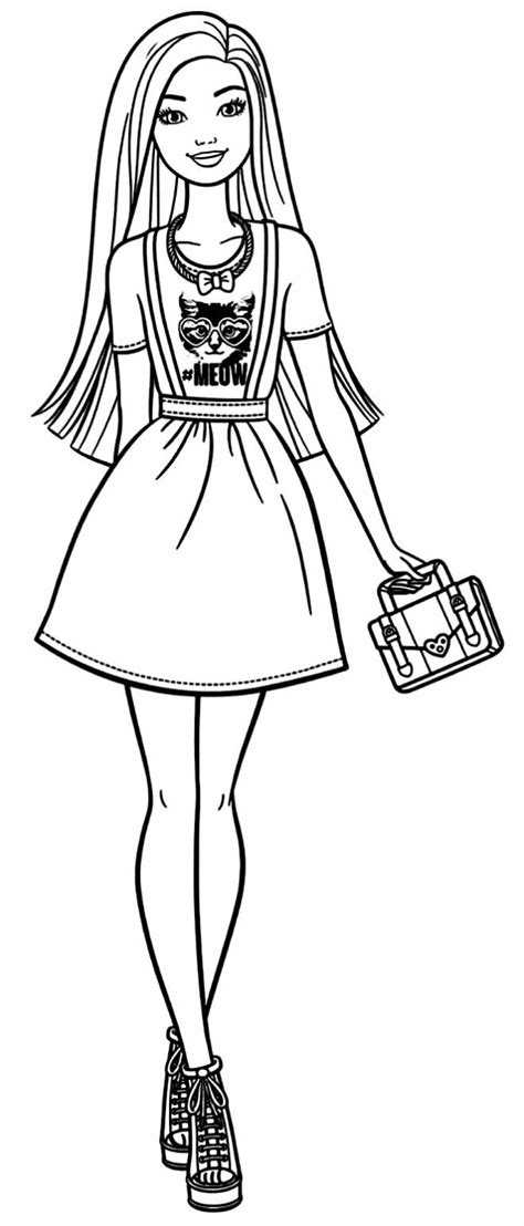 50 Desenhos Da Barbie Para Colorir Pop Lembrancinhas