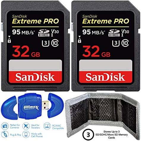 Amazon Dual SanDisk Extreme PRO 32GB SDHC UHS I Memory Cards 2