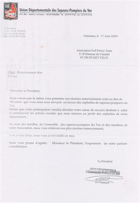 Modèle De Lettre Pour Faire Un Don À Une Association Lettres de Partage
