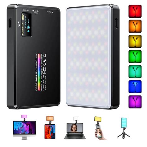 Luz De C Mera Led Rgb Regul Vel Sa Da A Cores Kit De V Deo