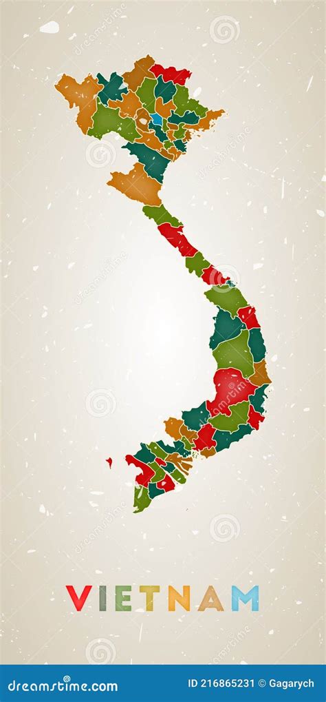 Vietnam Map Stock Vector Illustration Of South Graphic 216865231