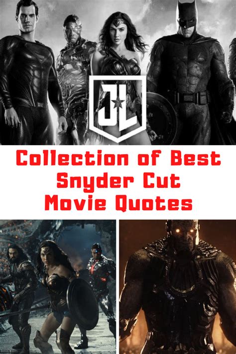 110 Best Zack Snyder S Justice League Quotes Snyder Cut