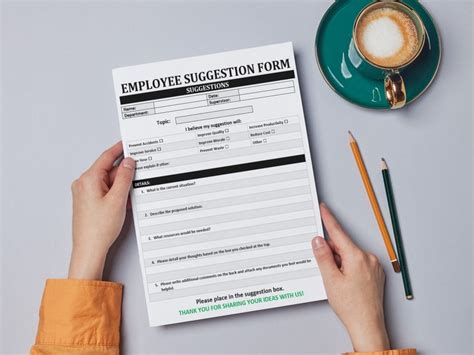 Employee Suggestion Box Form Suggestion Box Cards Employee Etsy