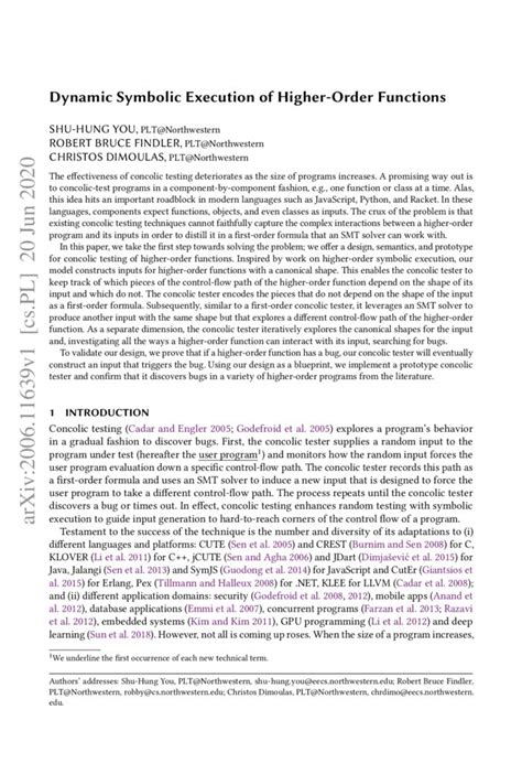 dynamic symbolic execution of higher order functions deepai