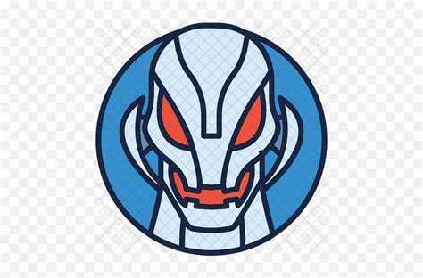 Ultron Icon Of Colored Outline Style Ultron Icon Png Ultron Png
