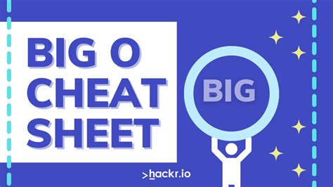 big o notation algorithm complexity cheat sheet