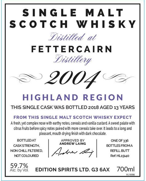 Fettercairn Ed Ratings And Reviews Whiskybase