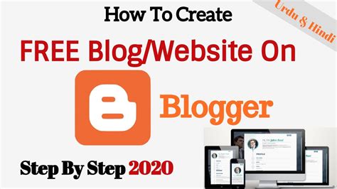 how to create blog website on blogger setup free website on step by step 2020