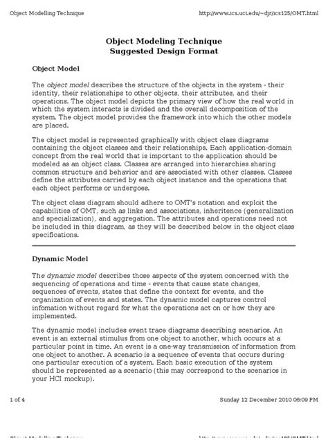 object modeling technique suggested design format pdf conceptual model object computer