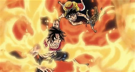 Luffy Save Ace One Piece Ace Ace And Luffy Ace Sabo Luffy