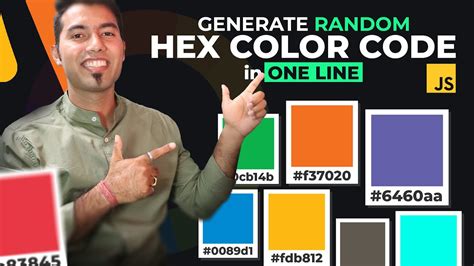 Generate Random Hex Color Code In One Line Using Javascript Youtube