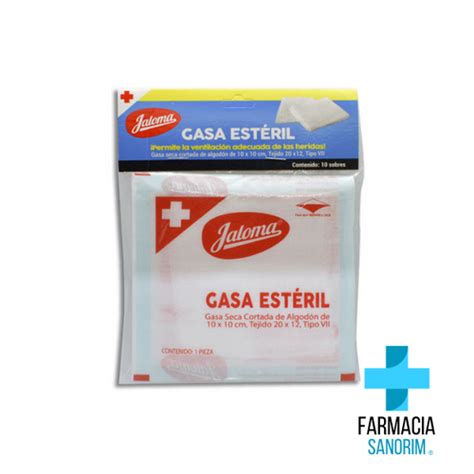 Gasa Simple Esterilizada X Cm Con Gasas Jaloma Sanorim