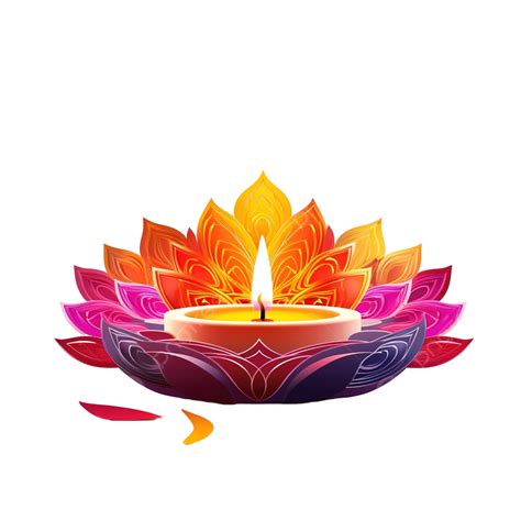 Colorful Diwali Festival Beautiful Banner With Attractive Diya Diwali