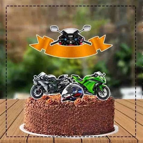 Topo De Bolo Topper Personalizado Moto Carenada à venda em São Vicente