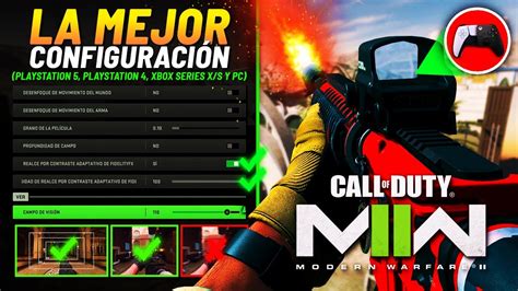 La MEJOR CONFIGURACIÓN para MODERN WARFARE II PS5 XBOX SERIES X S