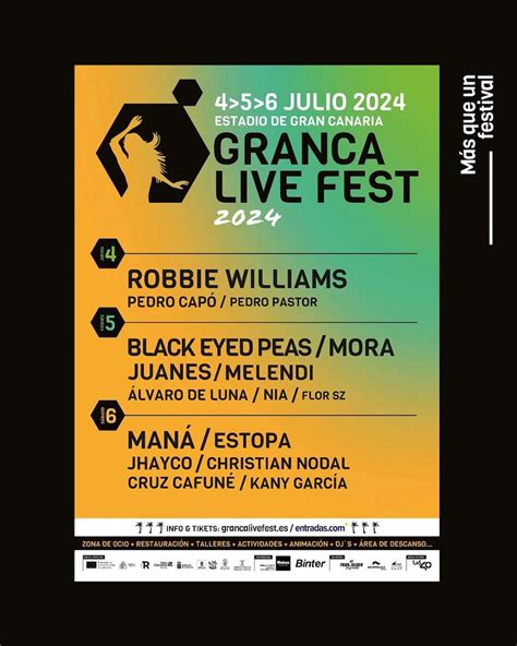 Granca Live Fest 2024 Cartel Entradas Y Horarios