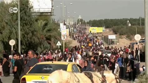 Krieg In Nahost Tausende Menschen Auf Der Flucht Dw