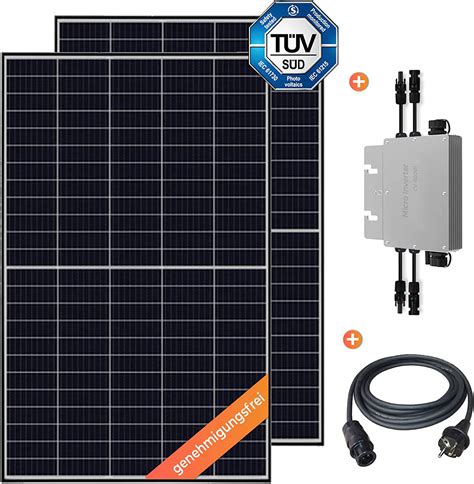 Balkonkraftwerk W W Photovoltaik Solaranlage Steckerfertig