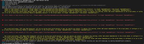 npx react native run ios results to error unable to load contents of file list target