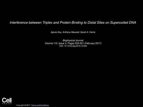 Agnes Noy Anthony Maxwell Sarah A Harris Biophysical Journal Ppt