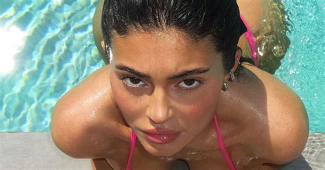 Kylie Jenner Shows Off Her Curves In Pink Barbie Bikini In Sultry
