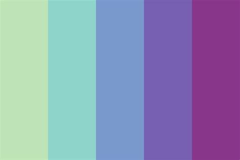 Green Blue Purple Color Palette