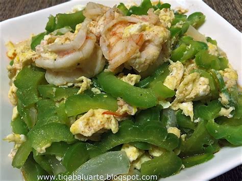 Ginisang Ampalaya With Egg And Shrimp Recipe