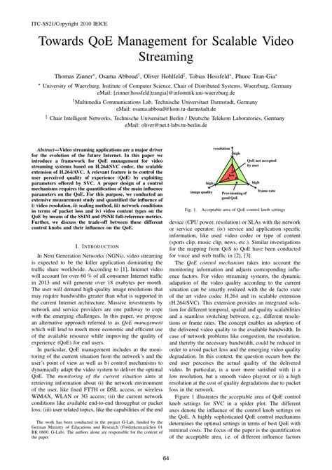 pdf towards qoe management for scalable video streaming