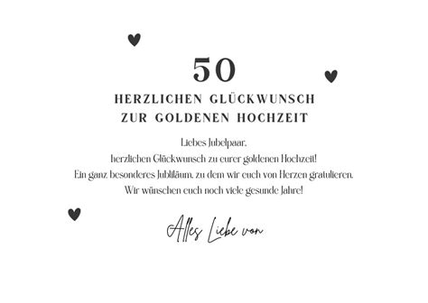 Glückwunschkarte goldene Hochzeit Ehepaar Send a Smile