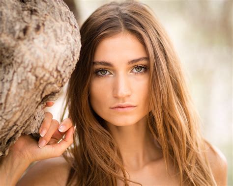 Women Model Long Hair Ilvy Kokomo Brunette Closed Mouth Portrait