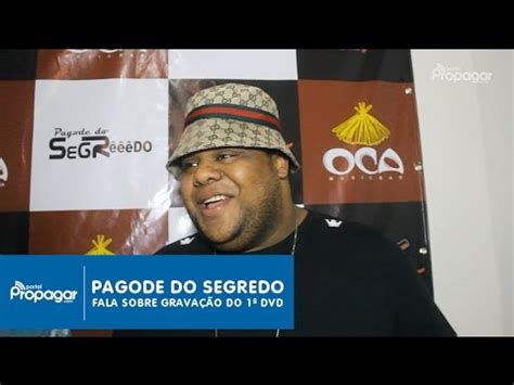 Os segredos da gravação do 1º DVD Pagode do Segredo TV Propagar YouTube