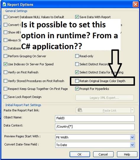 Winforms Set Retain Original Image Color Depth Crystal Report