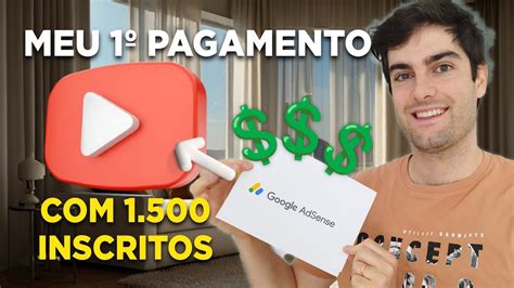 MOSTREI Meu Primeiro PAGAMENTO Do YouTube Quanto Fatura Um Youtuber