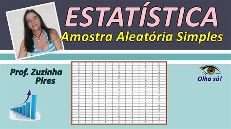Amostra Aleatória Simples YouTube