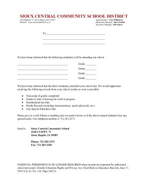 Fillable Online Superintendent Scott Williamson Fax Email Print