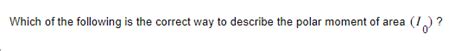 Solved Which Of The Following Is The Correct Way To Describe Chegg