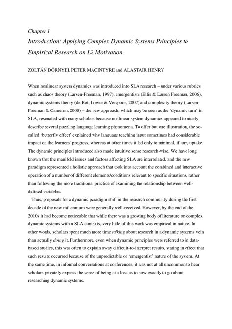 pdf introduction applying complex dynamic systems principles to