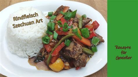 Rindfleisch Szechuan Art Eines Der Beliebtesten Gerichte Der